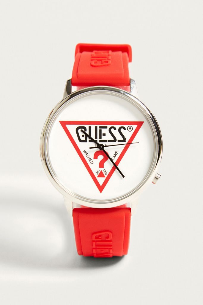GUESS Originals Red Logo Watch | Urban Outfitters UK