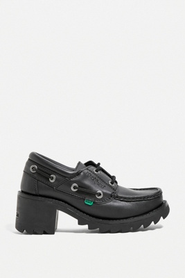 Kickers Black Klio Lace-Up Shoes | Urban Outfitters UK