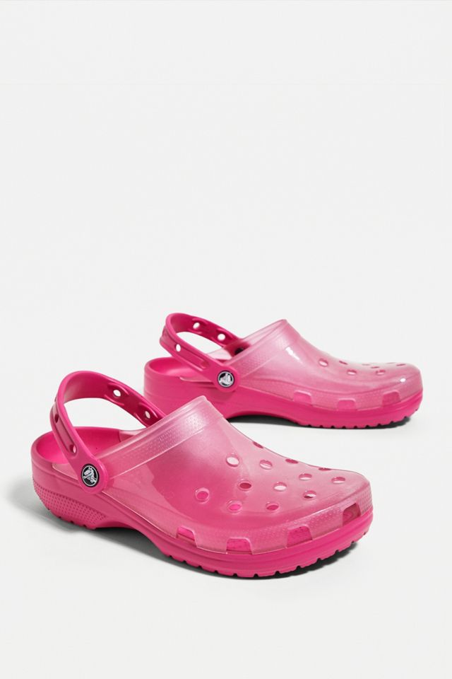Crocs Clear Pink Classic Clogs | Urban Outfitters UK