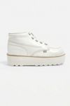 Kickers Hi Stack White Leather Boots | Urban Outfitters UK