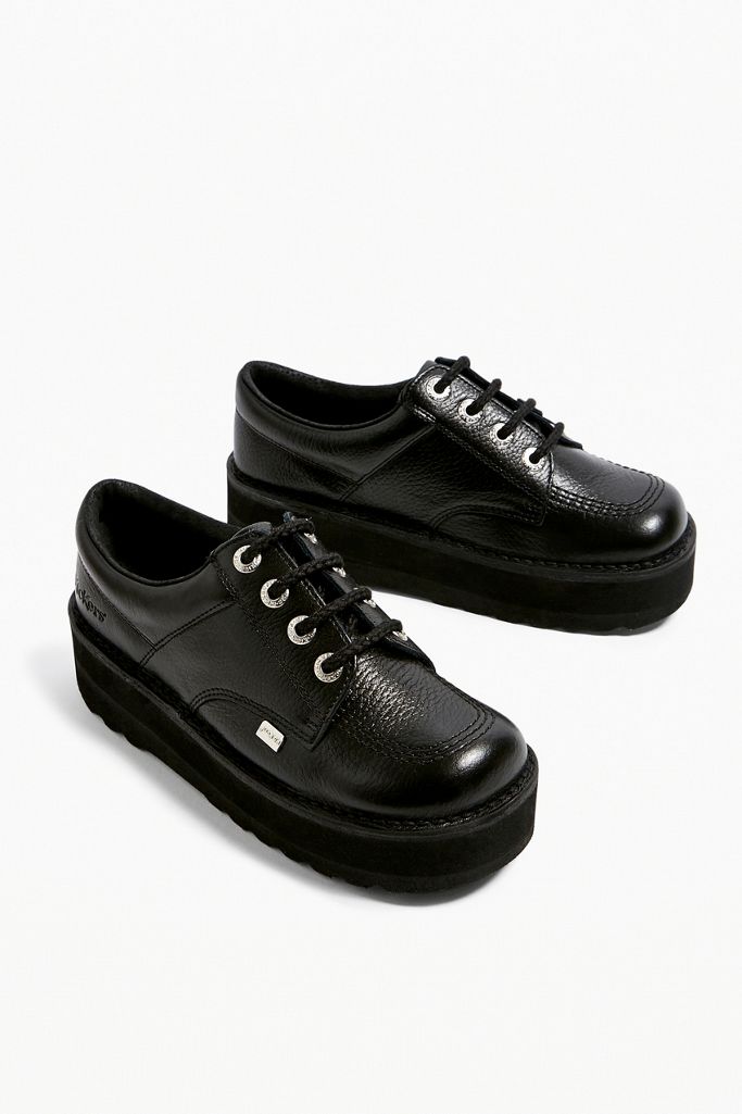 Kickers Lo Stack Leather Boots | Urban Outfitters UK