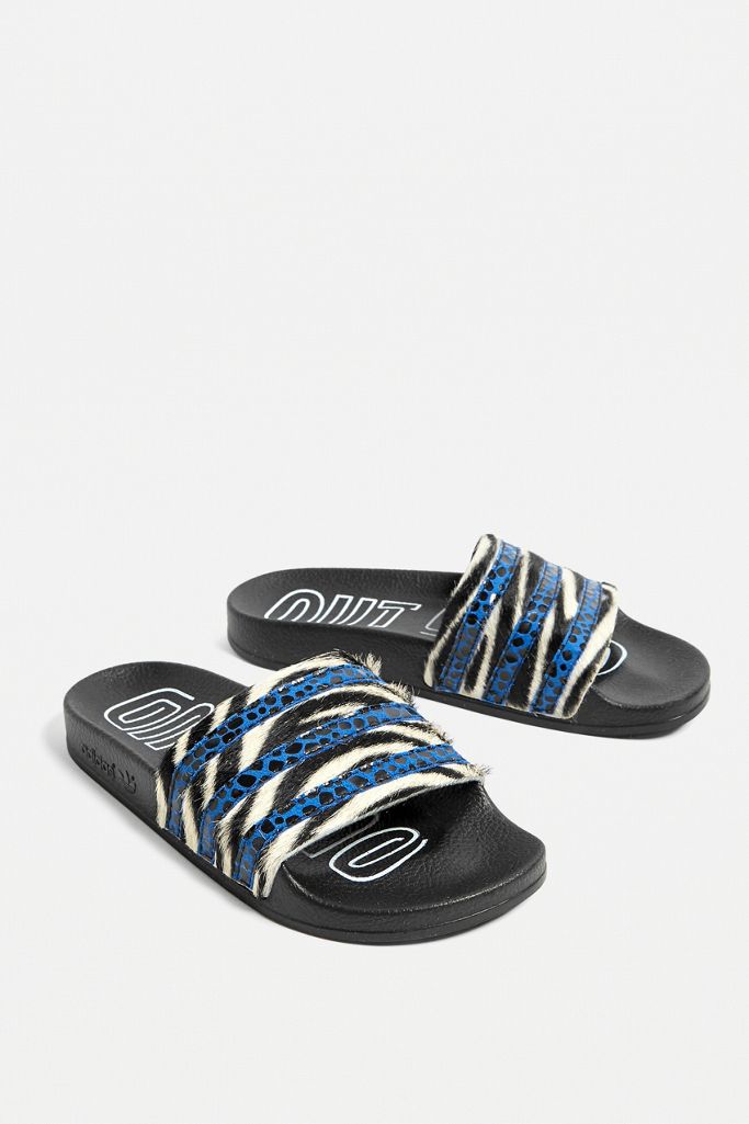 adidas Originals Adilette Animal Print Pool Sliders | Urban Outfitters UK