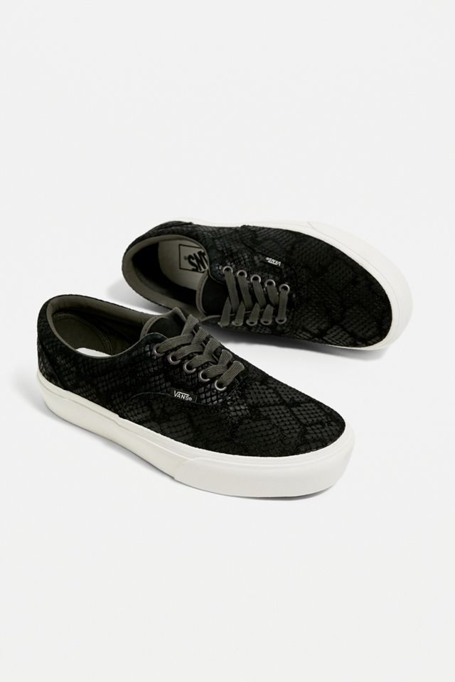 Vans Black Animal Era Embossed Platform Trainers | Urban Outfitters UK