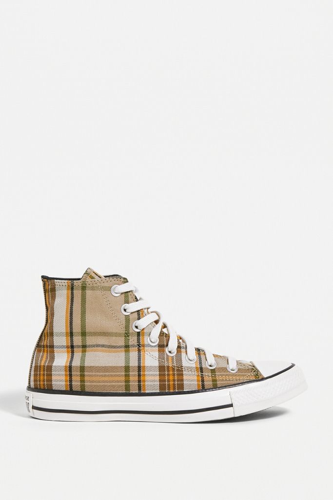 Converse Chuck Taylor All Star Check High-Top Trainers | Urban ...