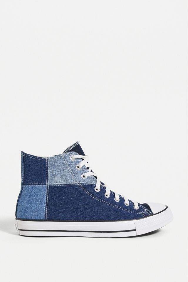 Converse Chuck Taylor All Star Up-Cycled Denim High-Top Trainers ...
