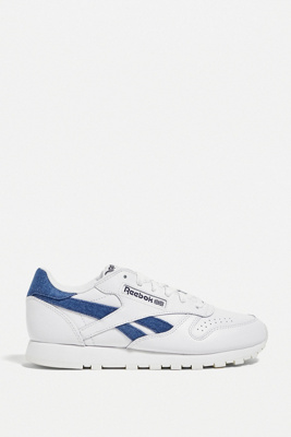 Reebok Classic Leather Denim Accent Trainers | Urban Outfitters UK
