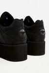 Buffalo Rising Towers Black Leather Platform Trainers | Urban Outfitters UK