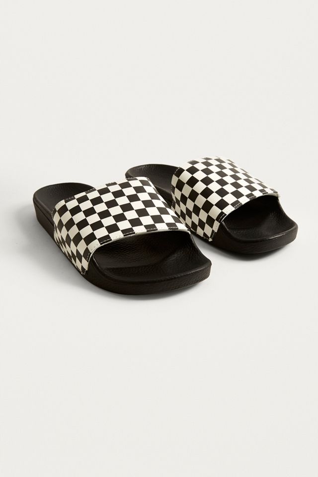 Vans Checkerboard Pool Sliders | Urban Outfitters UK