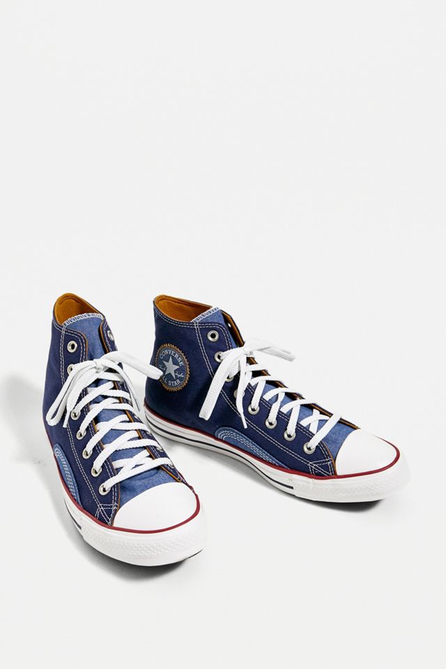 Converse Chuck Taylor All Star Blue Denim High-Top Trainers | Urban ...