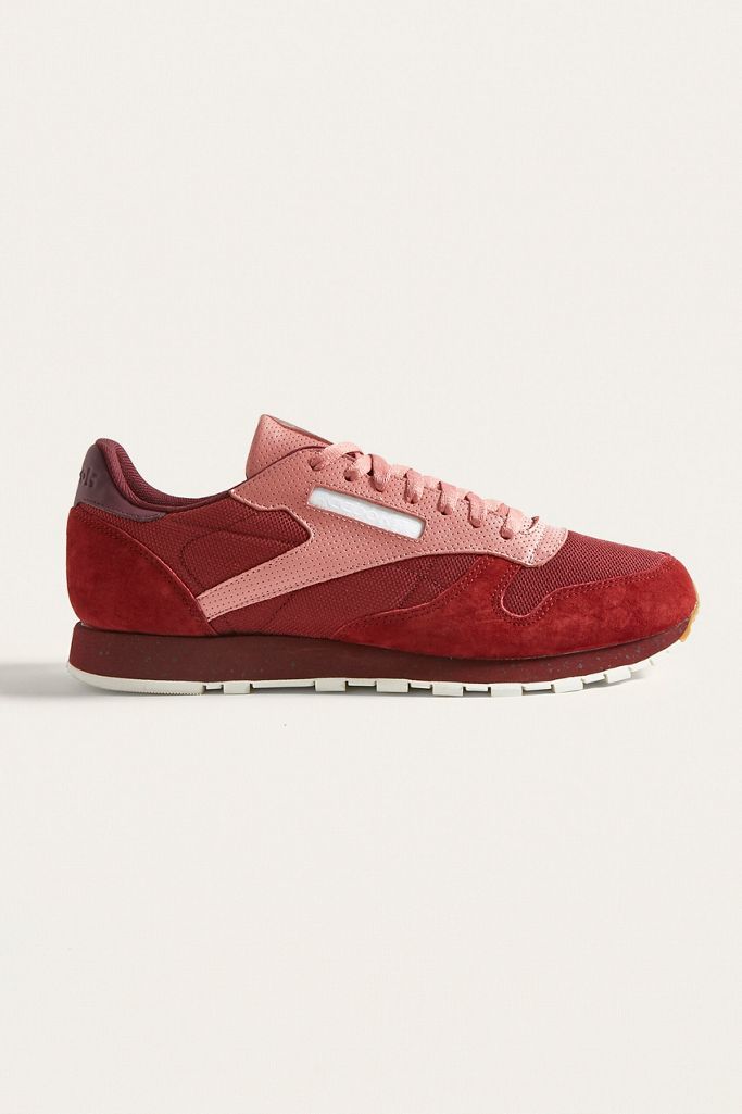 Reebok Classic Leather SM Red Trainers | Urban Outfitters UK