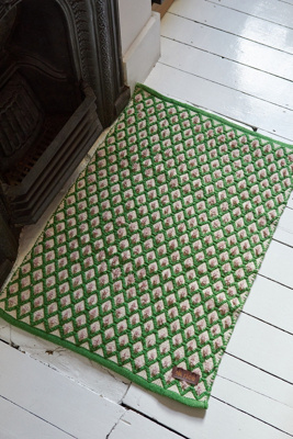 Green Woven Rug | Urban Outfitters UK
