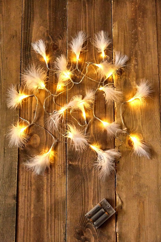 Illuminated Feather Fairy Lights | Urban Outfitters UK