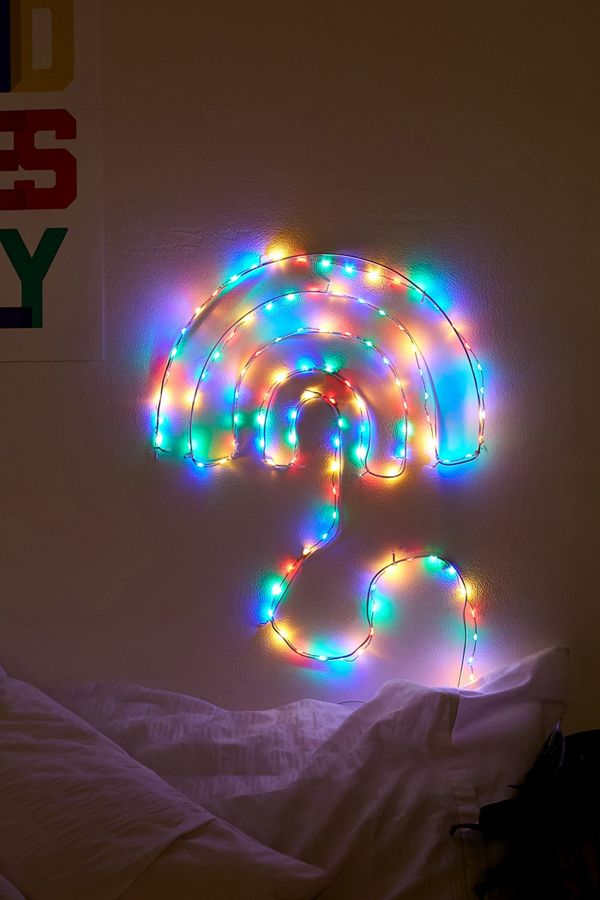 Make Your Own Rainbow Fairy Light Sign | Urban Outfitters UK