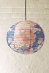Printed Blue Blossom Round Paper Shade | Urban Outfitters UK