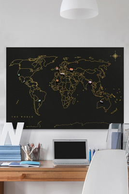 Magnet Collector World Map | Urban Outfitters UK