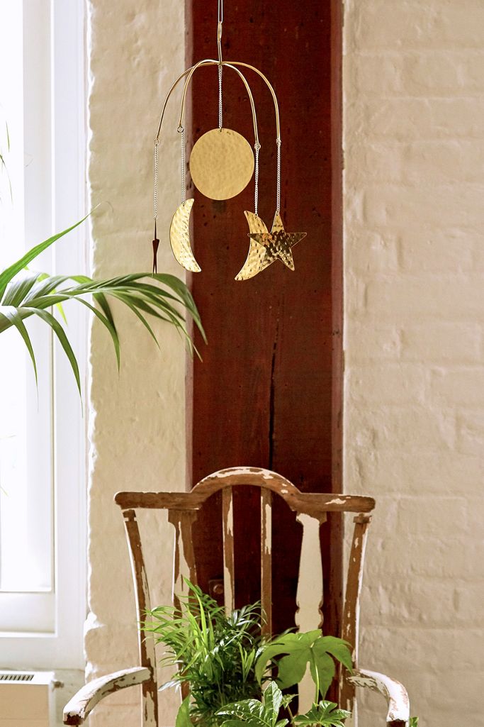Crescent Moon Hanging Mobile | Urban Outfitters UK