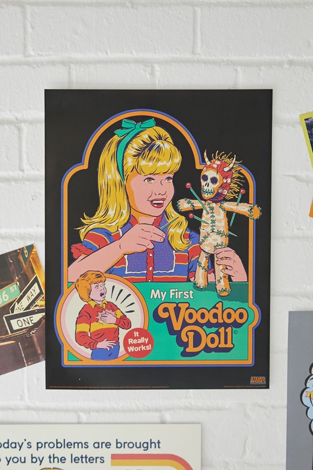 Stephen Rhodes My First Voodoo Doll Poster | Urban Outfitters UK