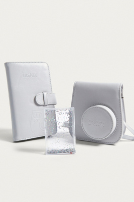 Fujifilm Instax™ Mini 9 Smokey White Accessory Kit | Urban Outfitters UK