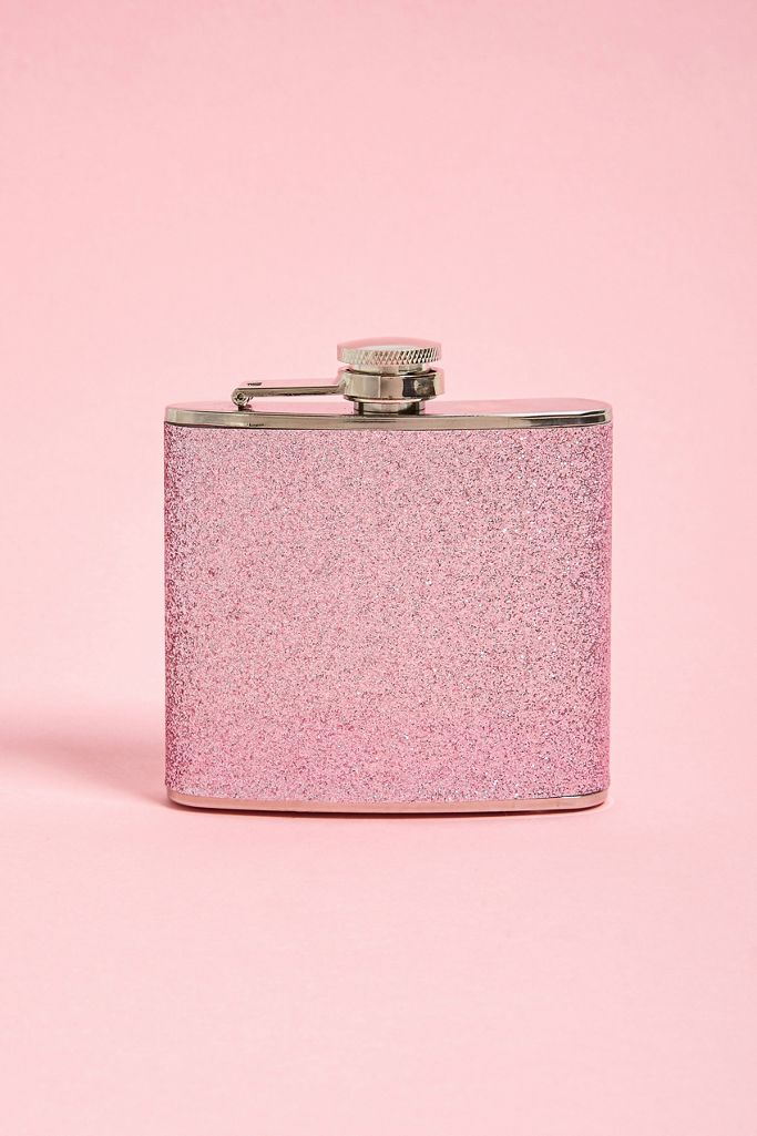 Pink Glitter Hip Flask | Urban Outfitters UK