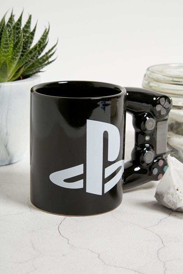 Black Playstation Mug | Urban Outfitters UK