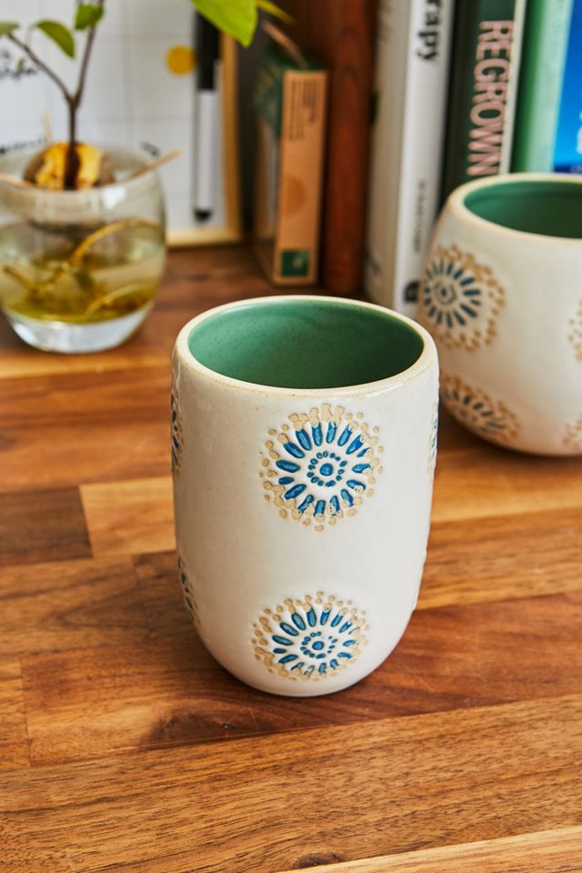 Emma Tile Ceramic Tumbler | Urban Outfitters UK