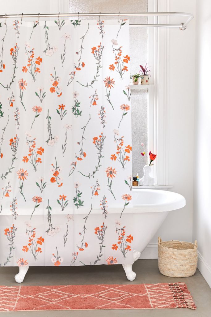 Floral Shower Curtain Urban Outfitters Uk