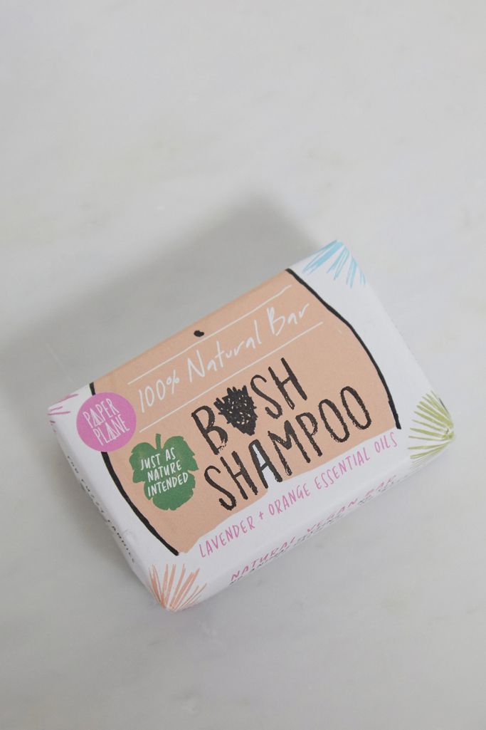 Paper Plane Bush Natural Vegan Shampoo and Shave Bar | Urban Outfitters UK