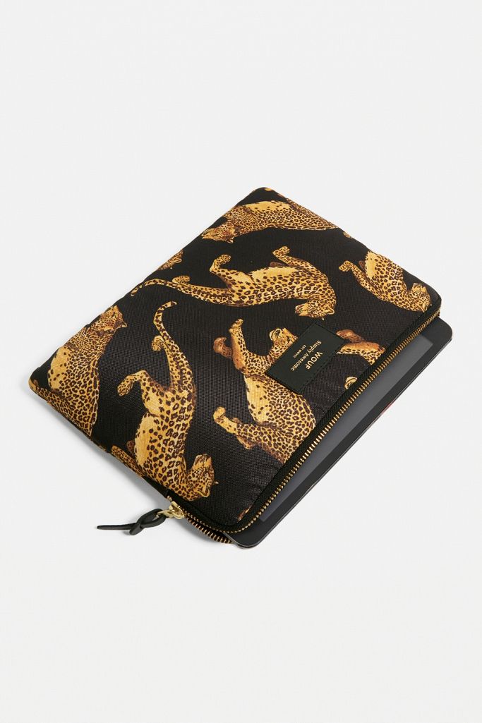 Wouf Black Leopard 15 Ipad Sleeve Urban Outfitters Uk