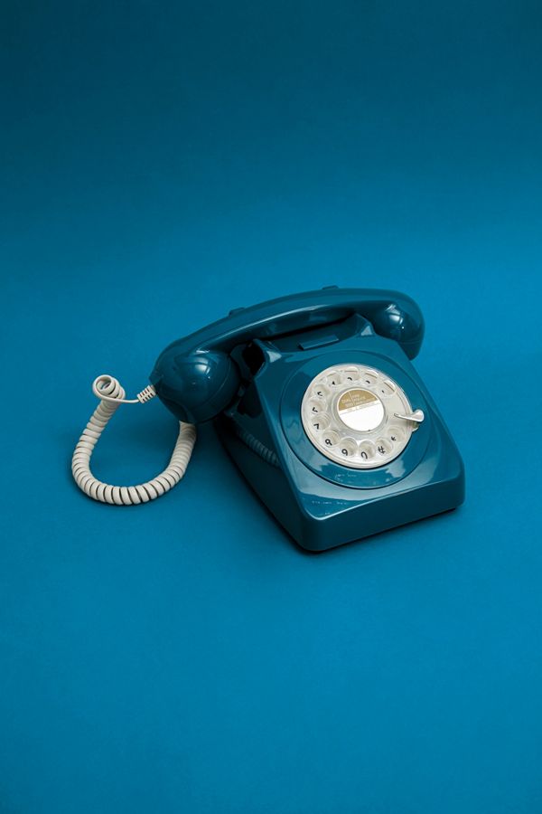 GPO 746 Azure Blue Phone | Urban Outfitters UK