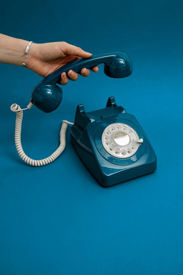 GPO 746 Azure Blue Phone | Urban Outfitters UK