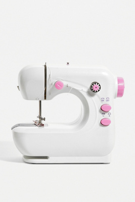 Pink & White Mini Sewing Machine | Urban Outfitters UK