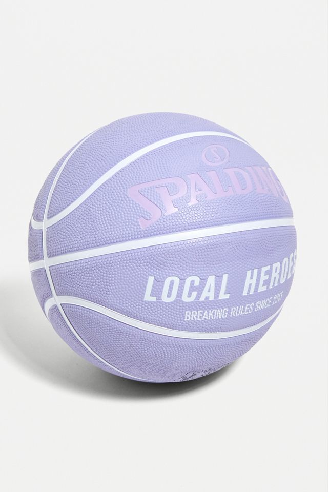 Spalding X Local Heroes Lavender Basketball | Urban Outfitters UK