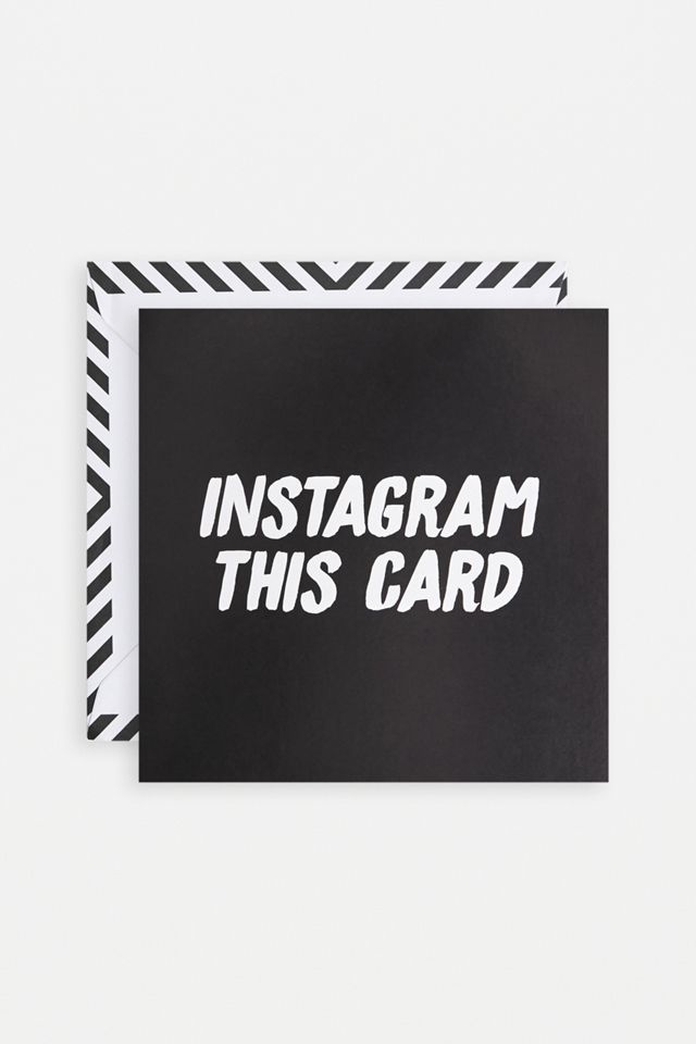'Instagram This Card' Greeting Card | Urban Outfitters UK