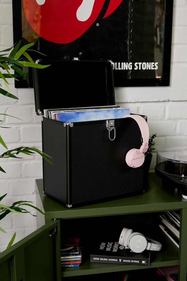Hama Black 50 LP Vinyl Storage Case | Urban Outfitters UK