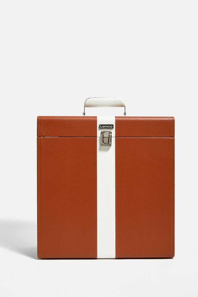 Lenco Brown Record Storage Suitcase | Urban Outfitters UK