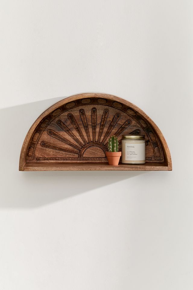 Sunset Wooden Wall Shelf | Urban Outfitters UK