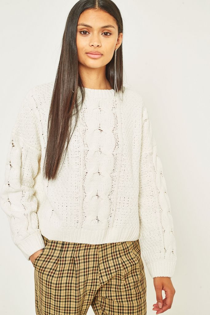 BDG – Strickpullover mit Zopfmuster | Urban Outfitters DE