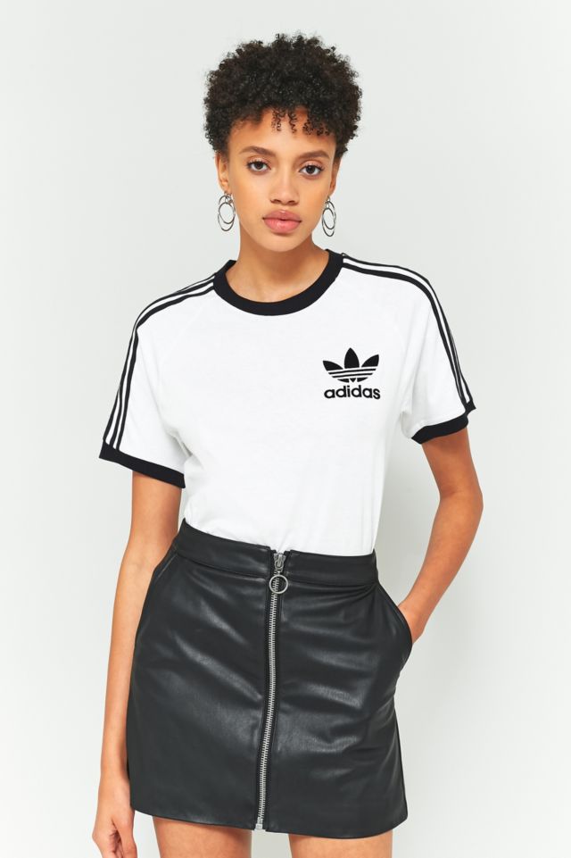 Adidas Originals California 3 Stripe T Shirt Urban Outfitters Uk