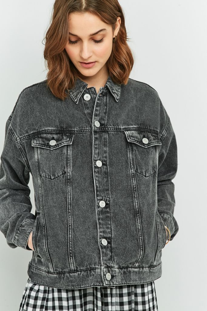 BDG Boyfriend Washed Black Denim Jacket | Urban Outfitters UK