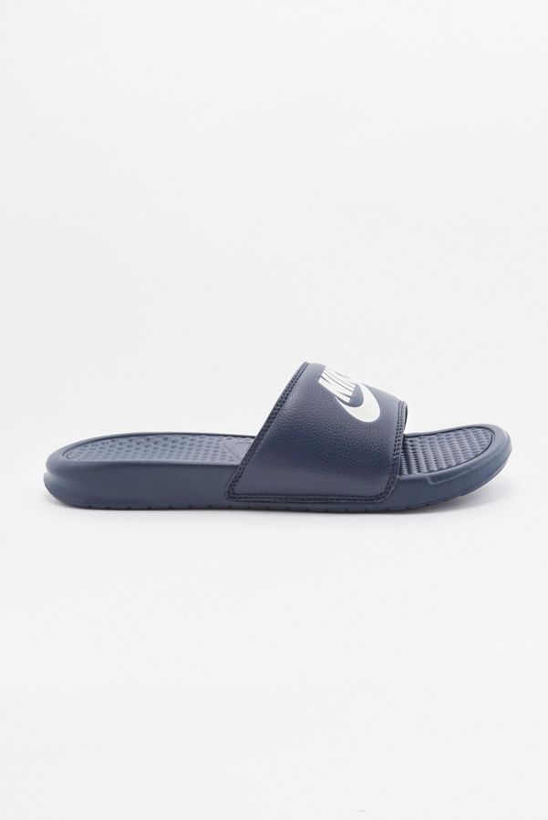 Nike Benassi JD Navy Pool Sliders | Urban Outfitters UK