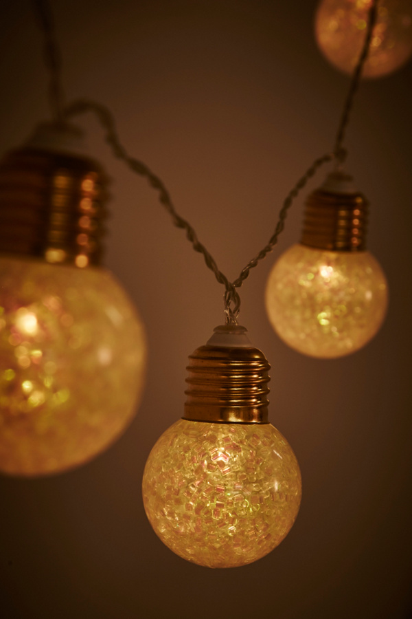 Glitter Bulb Fairy Lights | Urban Outfitters UK