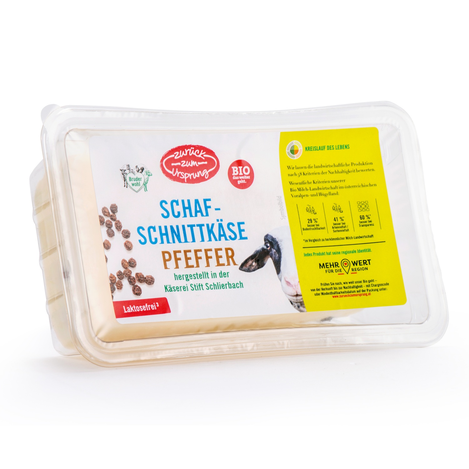 ZURÜCK ZUM URSPRUNG Schnittkäse, Schafkäse Pfeffer | HOFER