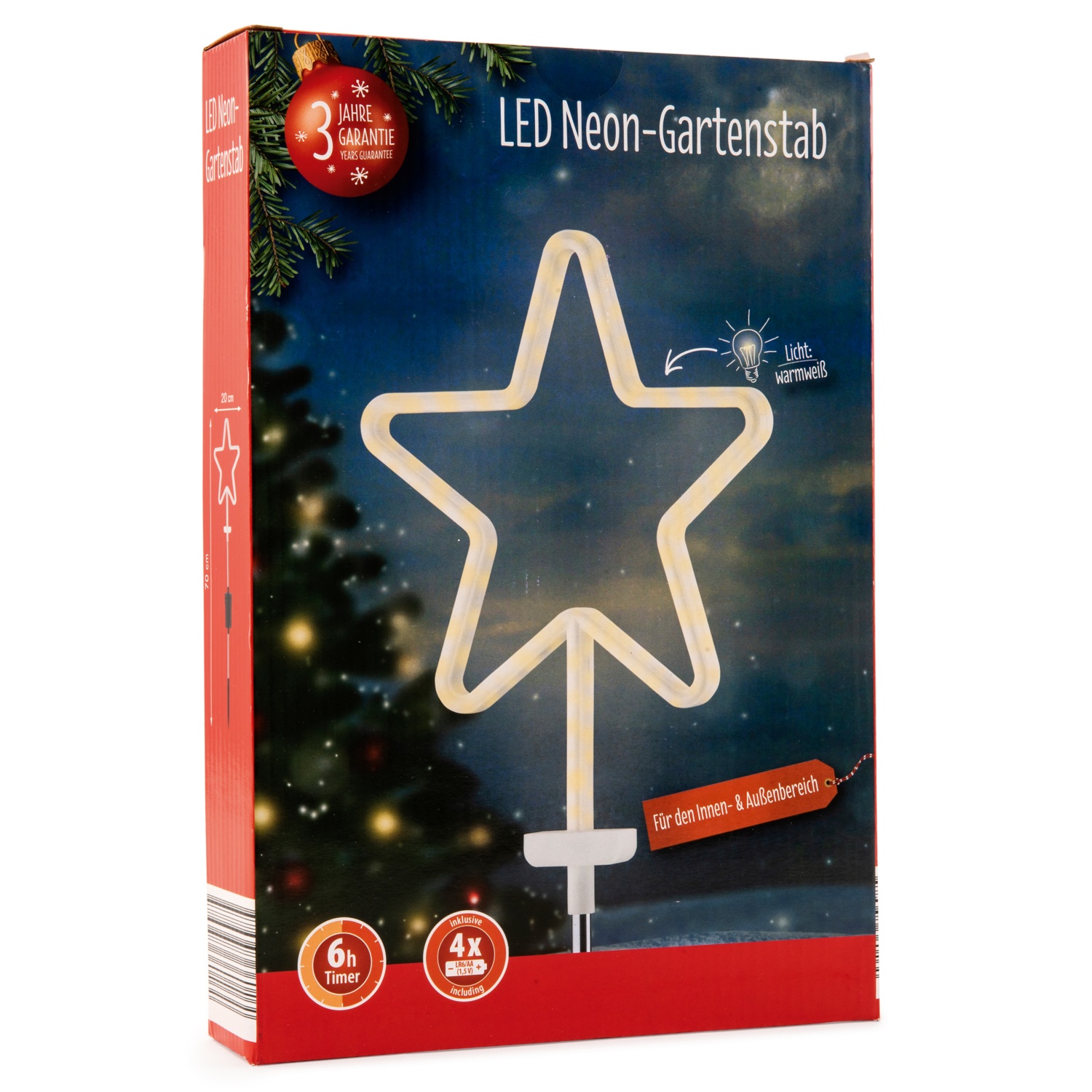 LED Neon Gartenstecker, Stern | ALDI SUISSE