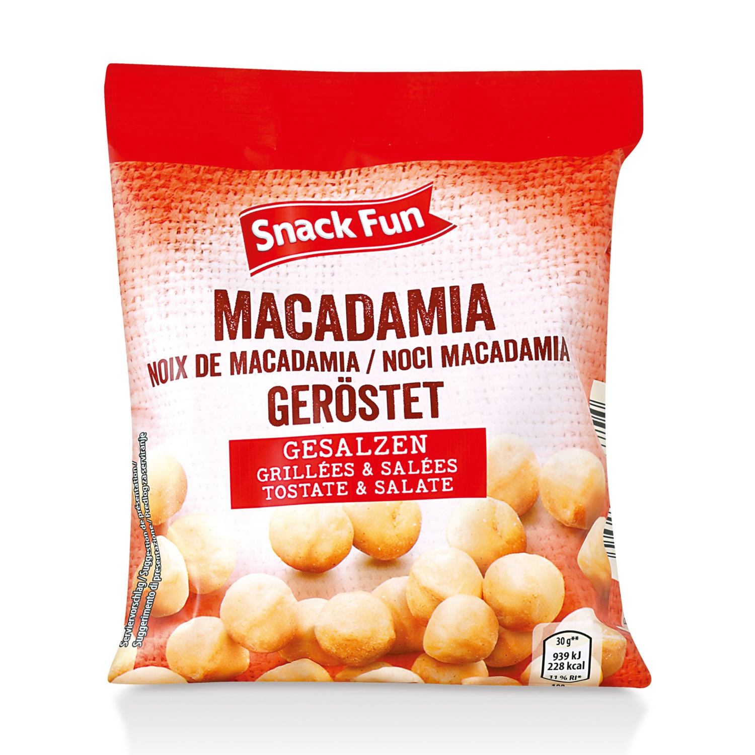 SNACK FUN Macadamia, geröstet gesalzen | HOFER