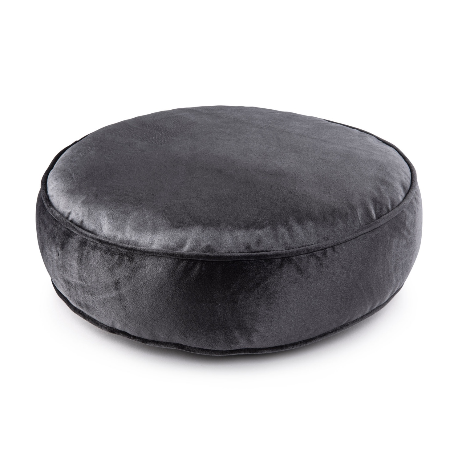 MY LIVING STYLE Samt Sitzkissen, Anthrazit | HOFER