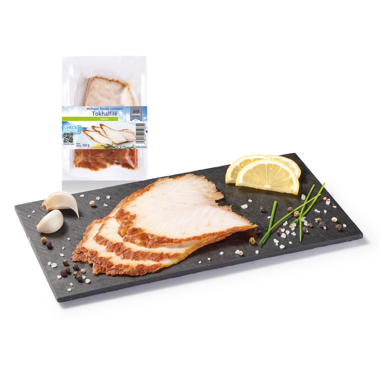 ALMARE SEAFOOD Melegen füstölt tokhalfilé, 100 g, natúr | ALDI ALMARE SEAFOOD Melegen füstölt tokhalfilé, 100 g, natúr | ALDI