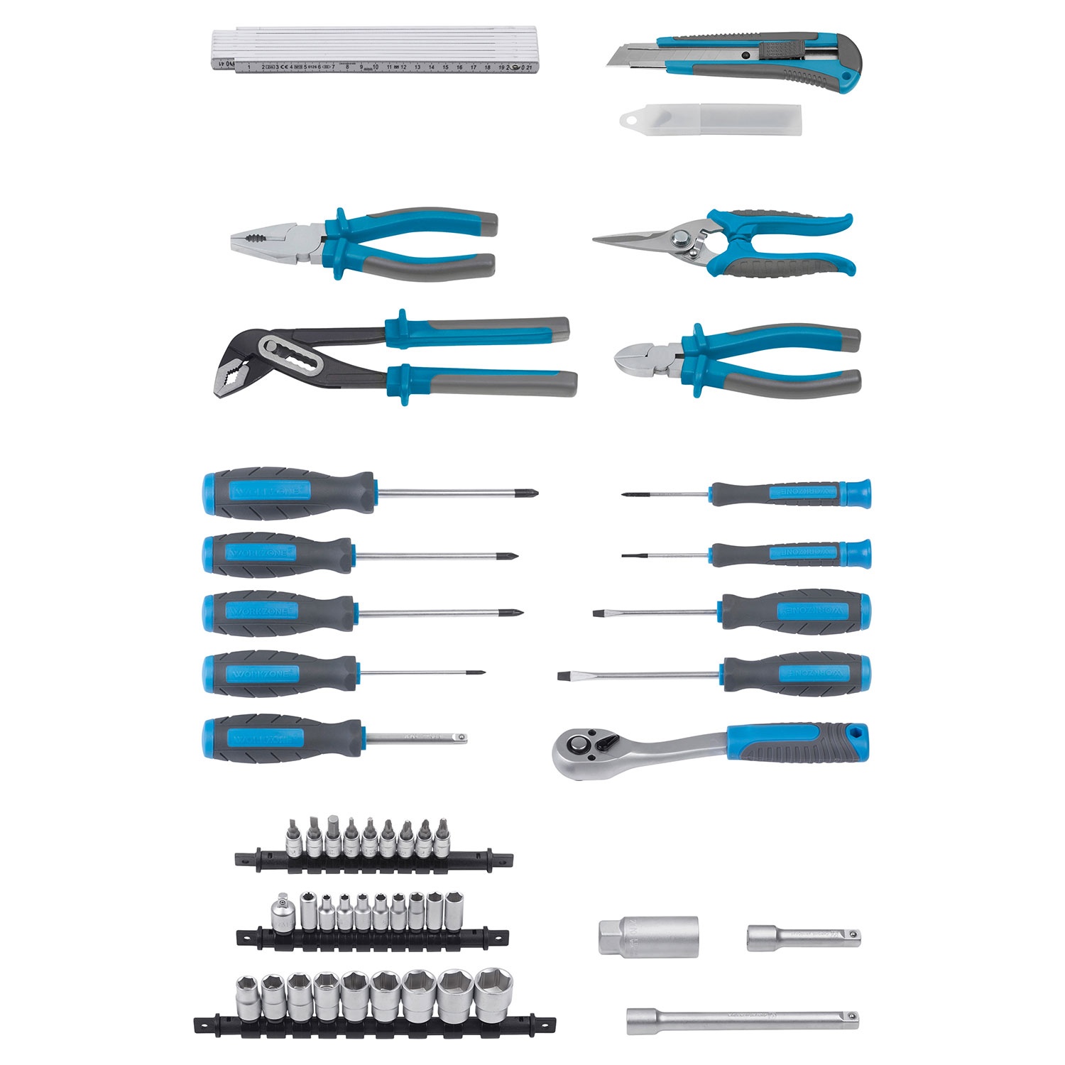WORKZONE Werkzeugtrolley, 128-tlg. | ALDI SÜD