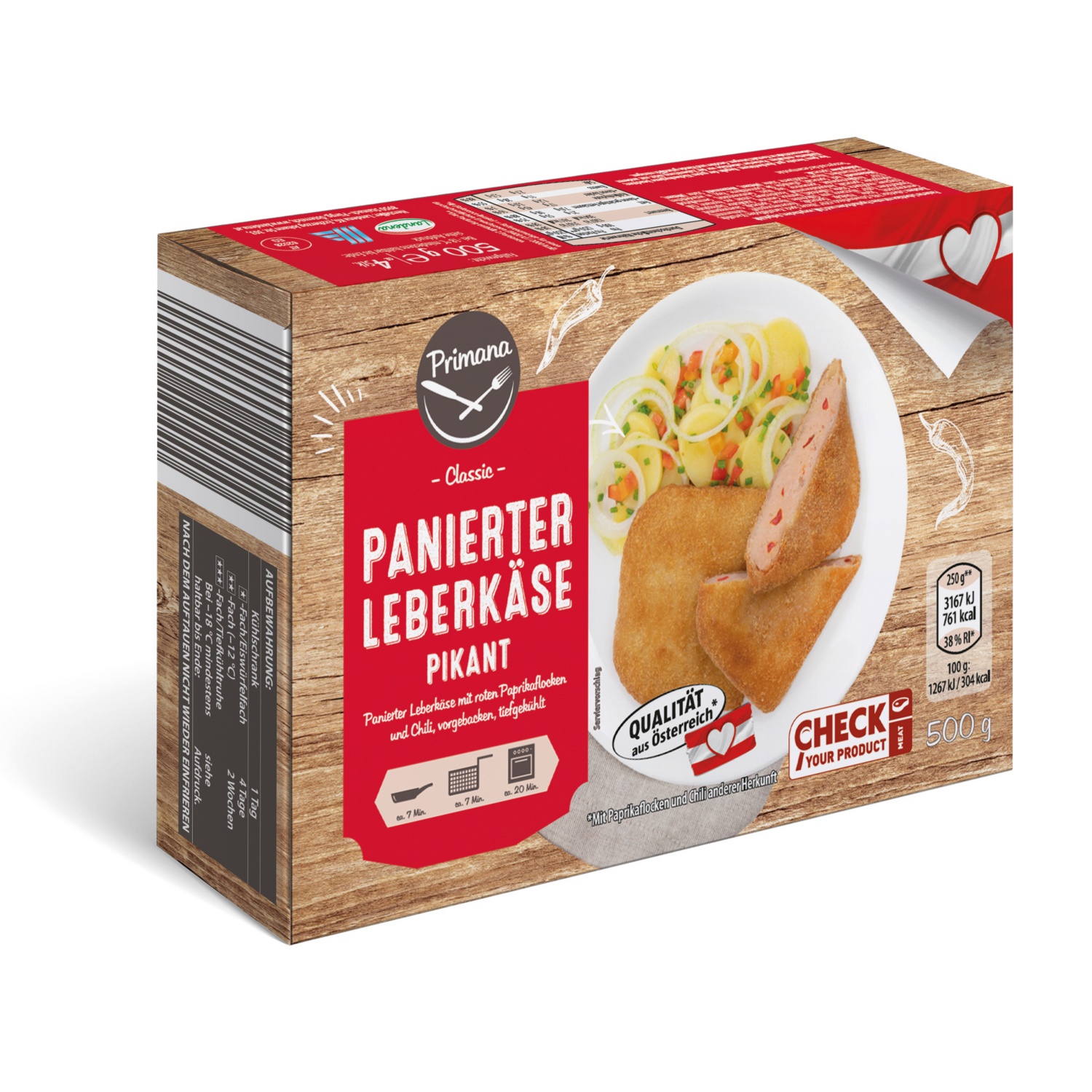 PRIMANA Panierter Leberkäse, Pikant | HOFER