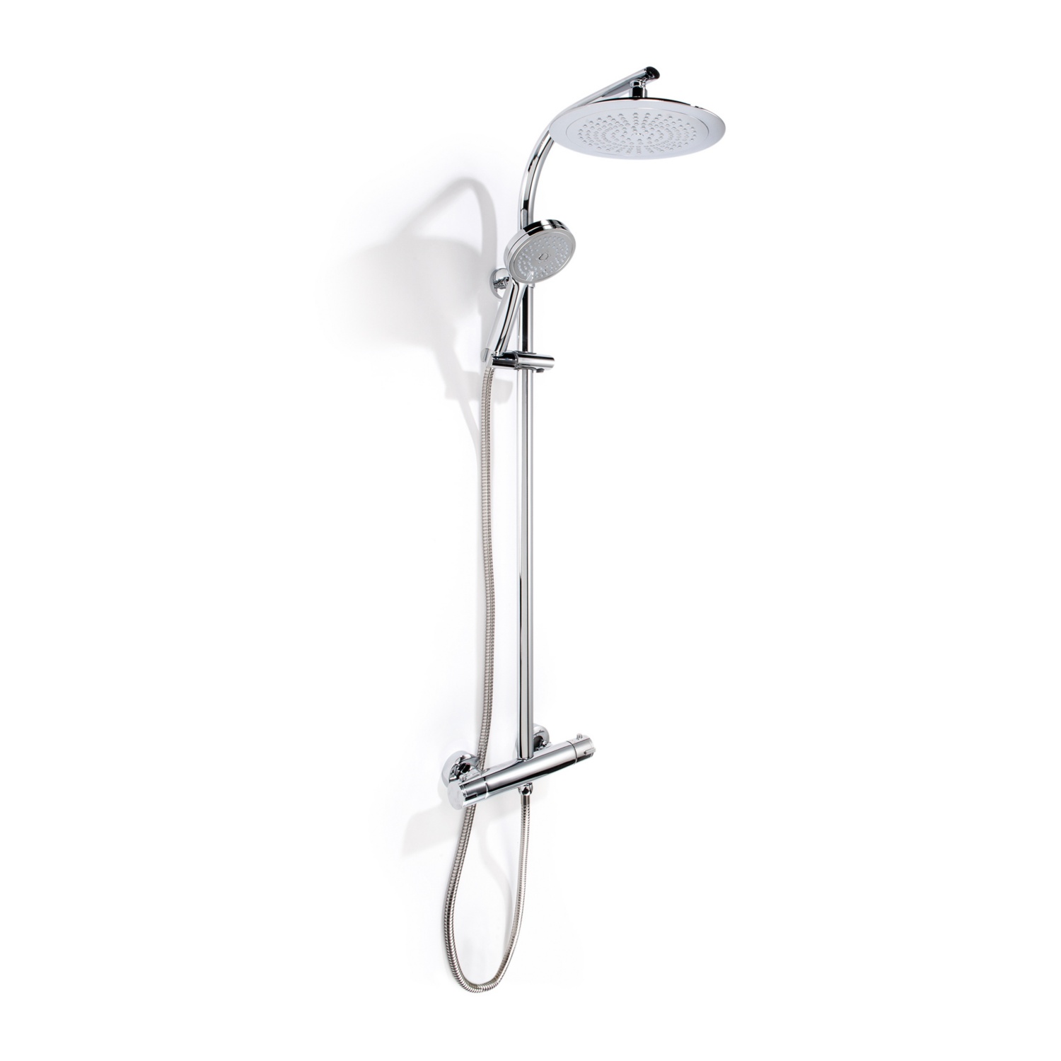 EASYHOME Duschsäule mit Thermostat, Chrom/Weiss | ALDI SUISSE