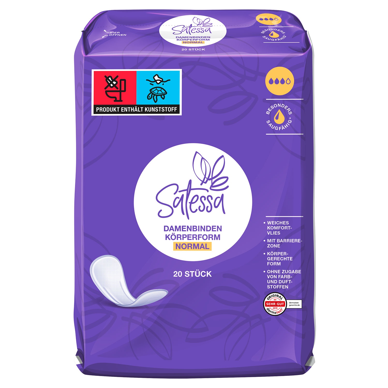 SATESSA Damenbinden Körperform, Normal 20 Stück | ALDI SÜD